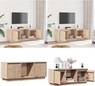 vidaXL Meuble tv 110,5x35x44 cm Bois de pin massif - Meubles Tv - Meuble Tv - Support Tv - Unité Tv - Bois De Pin - Home & Living