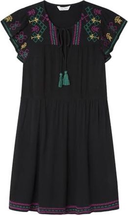 Springfield Vestido Robe, Noir, 34 Femme