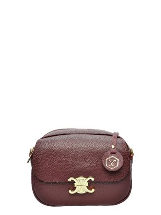 Luisa Vannini Weinfarbe Rindsledertasche