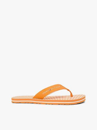 Tommy Hilfiger Tongs &agrave; brides en toile et rayures Ithaca