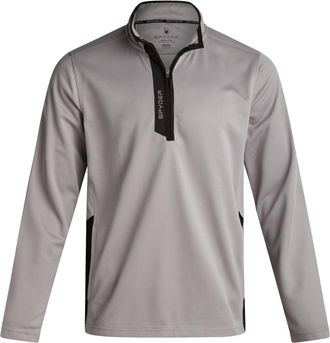 Spyder Herren-Pullover mit Viertelrei&szlig;verschluss, leichter Fleece-Viertelrei&szlig;verschluss, LSF 30, athletisch, feuchtigkeitsableitendes Sweatshirt, Zinn, Mediu