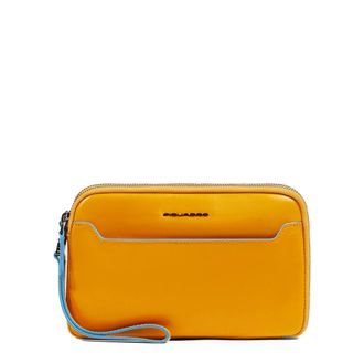 Piquadro Homme, Sacs, Jaune, Taille: ONE Size Ac6901B2R Pochette en cuir