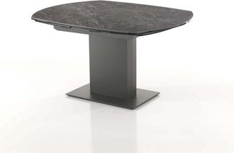 Oresteluchetta Ausziehbarer Esstisch aus Keramik, modernes Design, 77x120/180cm, Moore Marble A
