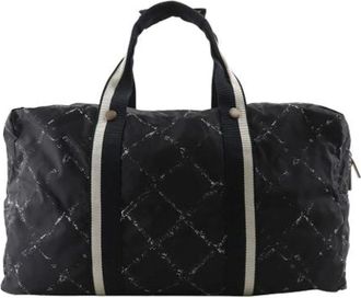 Chanel unisex, Pre-owned, Noir, Taille: ONE Size Pre-owned Nylon sacs-chanel