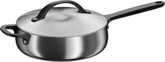 Berghoff Home Saut&eacute;pfanne (24cm)- Schmorpfanne mit Deckel - Kochtopf f&uuml;r alle Herdarten inkl. Induktion - Kasserolle - sp&uuml;lmaschinengeeignet & Ofenfest - Schwa