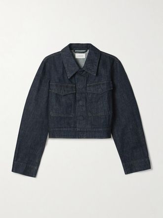 Christophe Lemaire Verk&uuml;rzte Jeansjacke - Blau