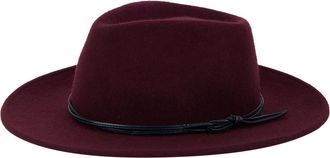 Gallo Gallo, Femme, Accessoires, Rouge, Taille: 59 CM Chapeau en feutre &agrave; large bord
