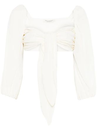 Philosophy di Lorenzo Serafini Drapiertes Top - Nude