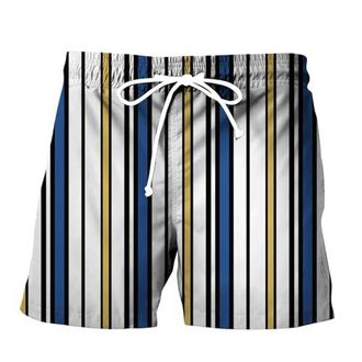 Generic Maillot de bain pour homme Short de plage d&eacute;t&eacute; avec impression num&eacute;rique 3D Short de bain d&eacute;contract&eacute;, Marine, XXL