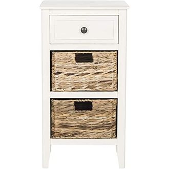Safavieh Modern Wooden Accent Table, in Distressed and White, 30 X 40 X 70