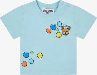 Moschino T-Shirt aus Baumwolljersey Moschino Teddy Bear - Blau