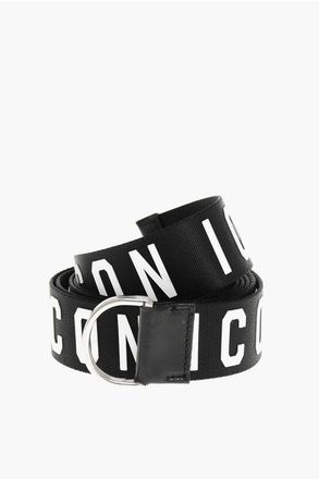 Dsquared2 Embossed Leather ICON Fabric Belt 40mm size Unica