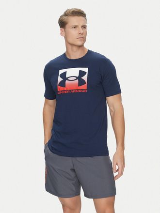 Under Armour T-Shirt Boxed Sports 1386793 Dunkelblau Loose Fit