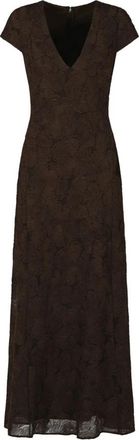 Rotate Flower Mesh Maxi Dress - - Dresses - Damen - Braun - M