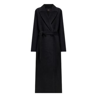 Twinset Belted Coats - - Coats - Damen - Schwarzk - L