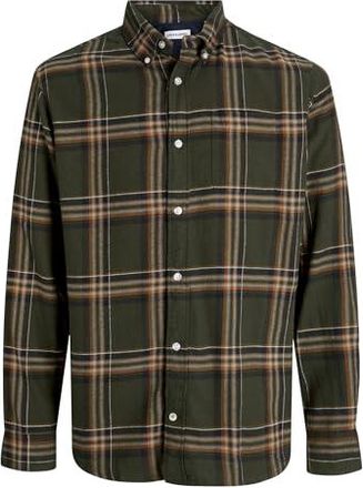 Jack & Jones Jjeclassic Ls Sn Pls Chemise &agrave; Carreaux en Flanelle Grande Taille