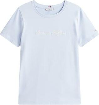 Tommy Hilfiger T-shirt &agrave; col ras-du-cou et logo brod&eacute;