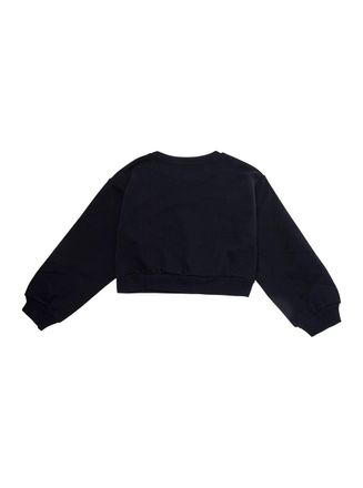 Marni Girls Crewneck Sweatshirt Blue Cotton Hoods & Sweatshirts