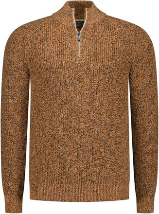 New Zealand Auckland Cotton Half Zip Knit - - Knitwear - Herren - Mehrfarbig - XL