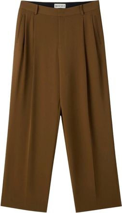 Recto Homme, Pantalons, Brun, Taille: M Fluid Tuck Detail Suit Pants