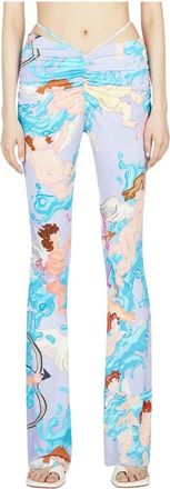 Marco Rambaldi Marco Rambaldi, Femme, Pantalons, Multicolore, Taille: 42 FR Wrapped Printed Leggings