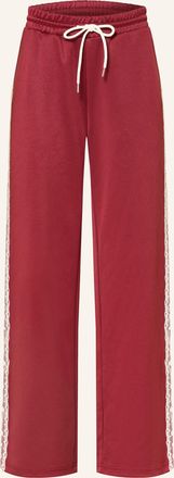 Oh April Oh April Sweatpants Kael Mit Galonstreifen rot