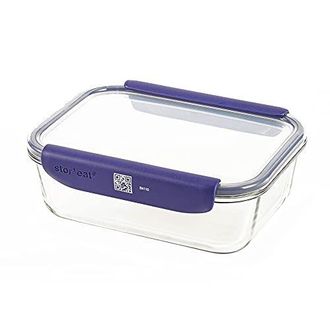 Mastrad Mastrad Storeat Glasboxen - Innovative Aufbewahrungsboxen mit Handy-App - Lebensmittel Beh&auml;lter mit abnehmbaren Griffen - sp&uuml;lmaschinenfest - Frischha