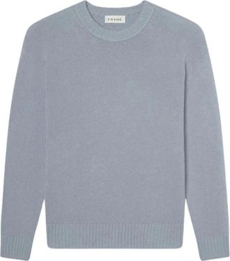 Frame Denim Homme, Pulls, Bleu, Taille: XL Cashmere Crewneck Sweater