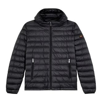 Paul & Shark Ultraleichte Pufferjacke mit abnehmbarer Kapuze - - Jackets - Herren - Schwarzk - 2XL