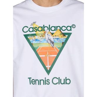 Casablanca T-shirt droit Tennis Club en coton