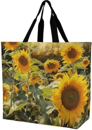 Generic Tournesols Apr&egrave;s La Pluie Sac A Main Femmes Grand Tote Bag L&eacute;ger Sac Cabas Pour Travail Shopping Universit&eacute;