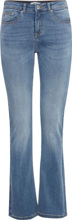 b.young BYLOLA BYLUNI Flare Damen Jeans Denim Hose Flared 5-Poket-Style Baumwolle mit Stretch Slim Fit, Gr&ouml;&szlig;e:31/32, Farbe:Ligth Blue Denim (200460)