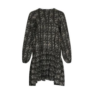 Tiffany & Co. Schwarzes Blumenkleid Baumwolle - - Dresses - Damen - Schwarzk - L/XL