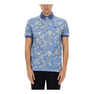 Etro Homme, Tops, Bleu, Taille: S Polo Roma