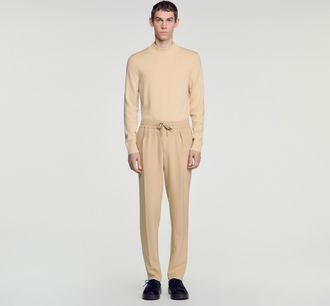 Sandro Pantalon droit &eacute;lastiqu&eacute;
