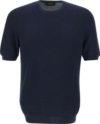 Gran Sasso Homme, Tops, Bleu, Taille: M Paricollo