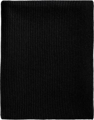 Eric Bompard écharpe en maille à design côtelé - Noir