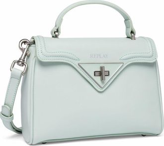 Replay Damen Handtasche aus Kunstleder, Pastel Cobalt Blue 449 (Türkis), Onesize