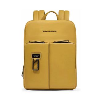 Piquadro Schmaler Laptop-Rucksack mit iPad-Fach- sto&szlig;fest ausgepolstert und RFID-gesch&uuml;tzt - - Bags - Herren - Gelb - ONE SIZE
