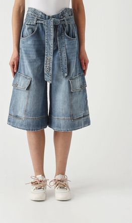 Pinko Short Femme couleur Denim