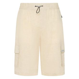 Philipp Plein Homme, Shorts, Beige, Taille: M Linen Short Pantalons Coolkid Cargo