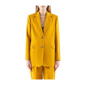 Liu Jo Klassischer Blazer mit Einzelknopf - - Jackets - Damen - Gelb - XS