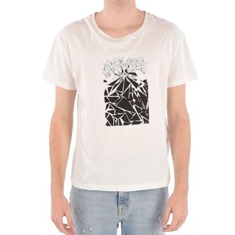Celine Mens White Cotton T-Shirt