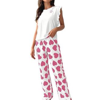 Generic Ensemble de v&ecirc;tements de d&eacute;tente pour femme, pyjama d&eacute;t&eacute; pour femme, ensemble de d&eacute;tente pour femme, pyjama de demoiselle dhonneur, pyjama de mari&eacute;e e