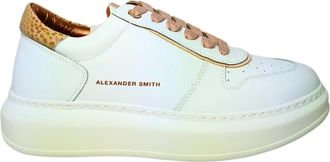 Alexander Smith Femme, Chaussures, Blanc, Taille: 41 EU Leather Baskets