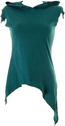 vishes Alternative Bekleidung - Zipfelshirt mit Zipfelkapuze aus Baumwolle t&uuml;rkis 46-48