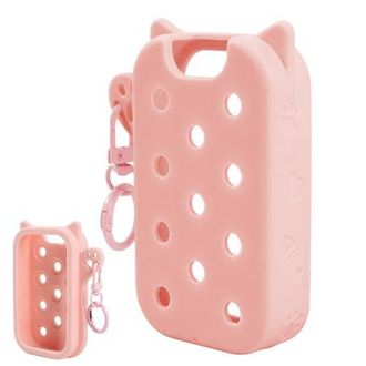 Generic &Eacute;tui pulv&eacute;risateur portable en silicone pour lavage des mains - Pour femme, adolescente, petite amie, voyage, voyage, rendez-vous galant, &eacute;cole, rose,