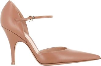 Gianvito Rossi Femme, Chaussures, Beige, Taille: 38 EU Mary Ribbon Pump