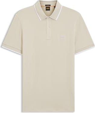 BOSS Hommes Passertip Polo Slim en piqué de Coton Stretch