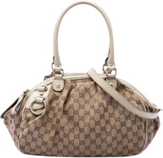 Gucci Sac Sukey Pre-owned - Femme - Pre-owned - Beige - Taille: ONE Size